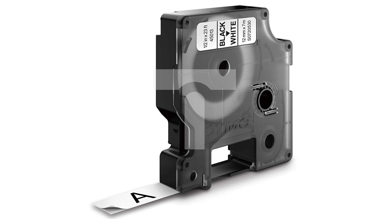 Taśma DYMO D1 12mm x 7m czarny biały PACK 10szt Dymo TIM SA