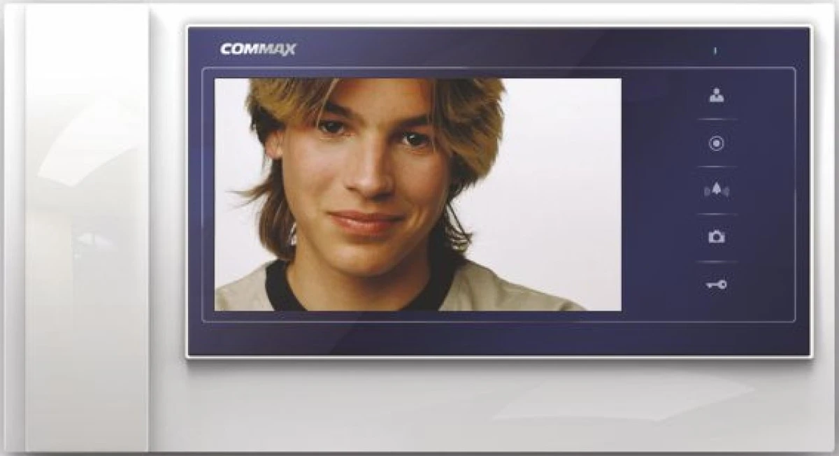 Monitor wideodomofonowy kolorowy LCD 7 cali Blue Crystal niebieski interkom czytnik kart micro ...