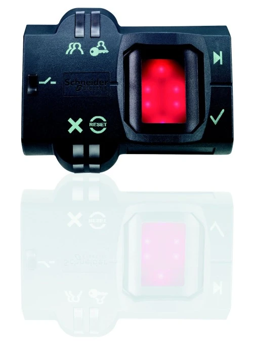 Przełącznik piórkowy biometryczny XB5S O 22mm, 2 poz., stab., 1 kabel ...