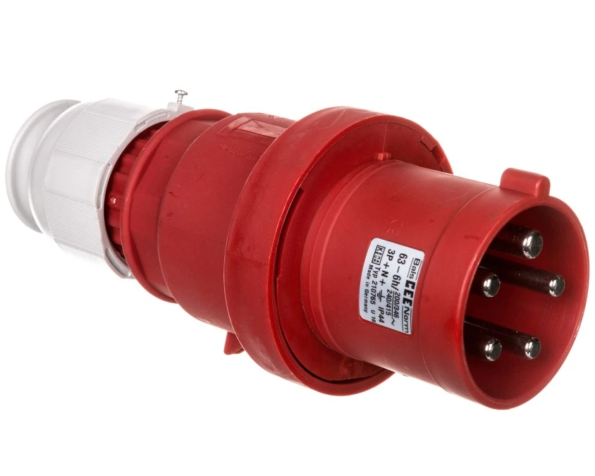 Wtyczka przenośne 63A 5P 400V 6h IP44 MULTI-GRIP Quick-Connect 210765 ...