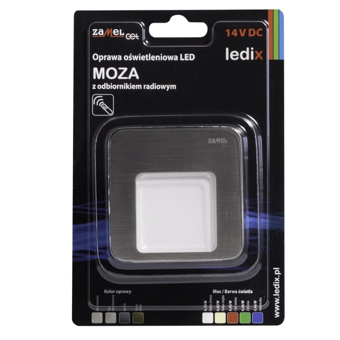 Oprawa LED MOZA PT 14V DC radio STA biała zimna 01-214-21 LED10121421 ...