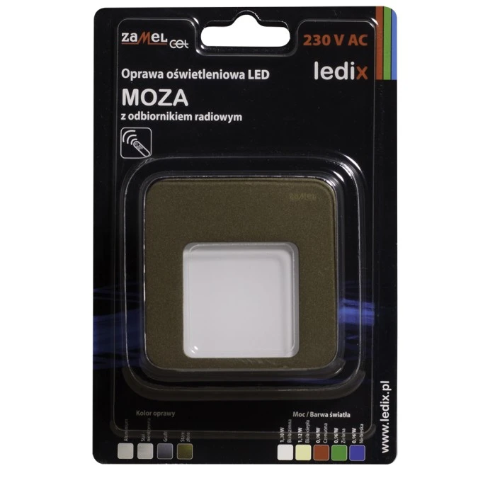 Oprawa LED MOZA PT 230V AC radio ZLO czerwona 01-224-43 LED10122443 ...