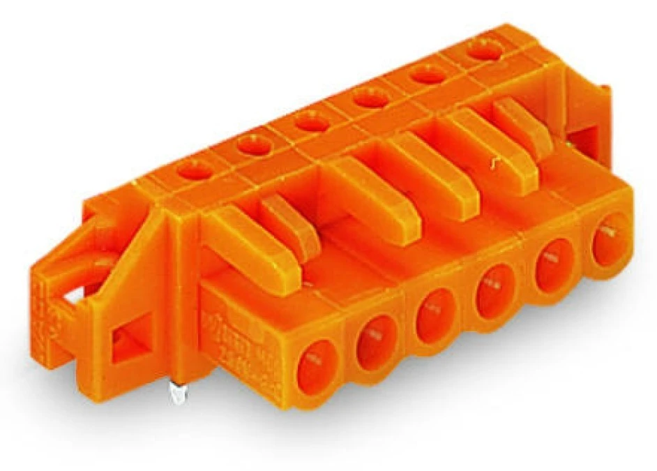 Gniazdo MCS-MIDI Classic kątowe 12-biegunowe pomarańczowe raster 5,08mm 232-272/031-000 /25szt ...