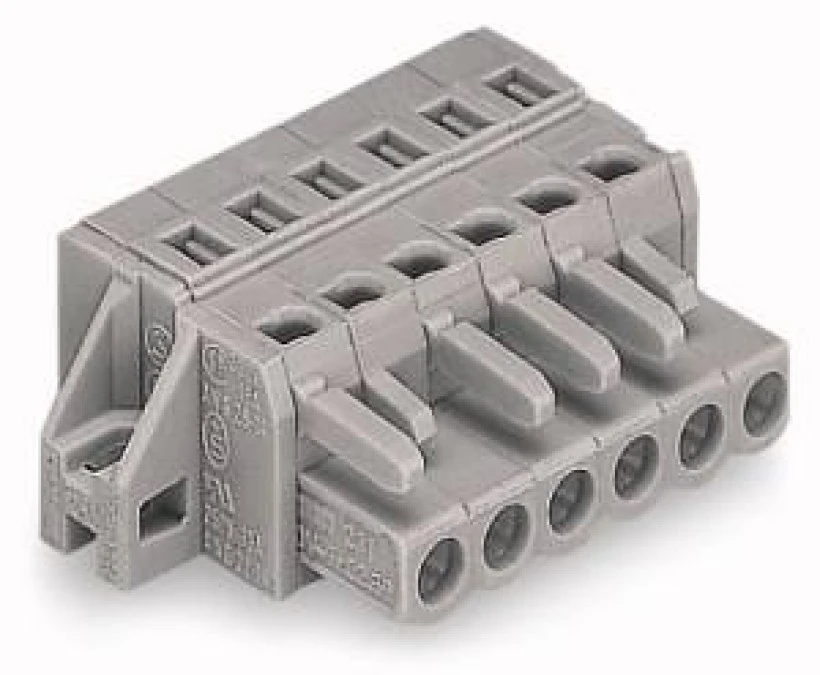 Gniazdo MCS-MIDI Classic 7-biegunowe szare raster 5mm 231-107/031-000 /50szt./ – WAGO | TIM SA