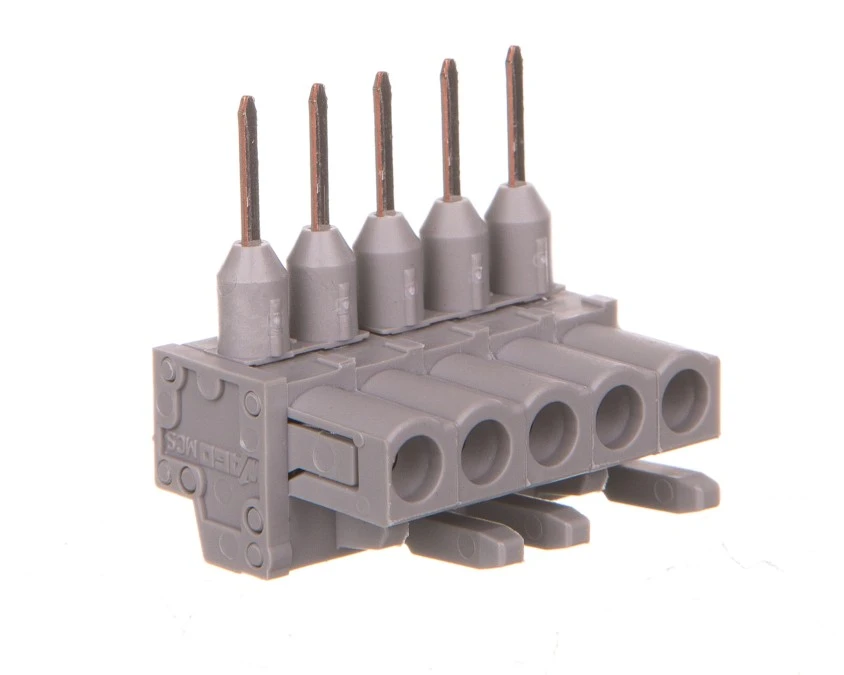 Gniazdo MCS-MIDI Classic kątowe 5-biegunowe szare raster 5mm 232-235/005-000 /100szt./ – WAGO ...