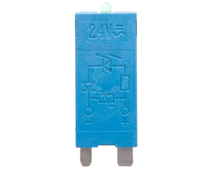 Moduł sygnalizacyjny LED zielony + warystor 6-24V AC/DC 99.01.0.024.98 ...