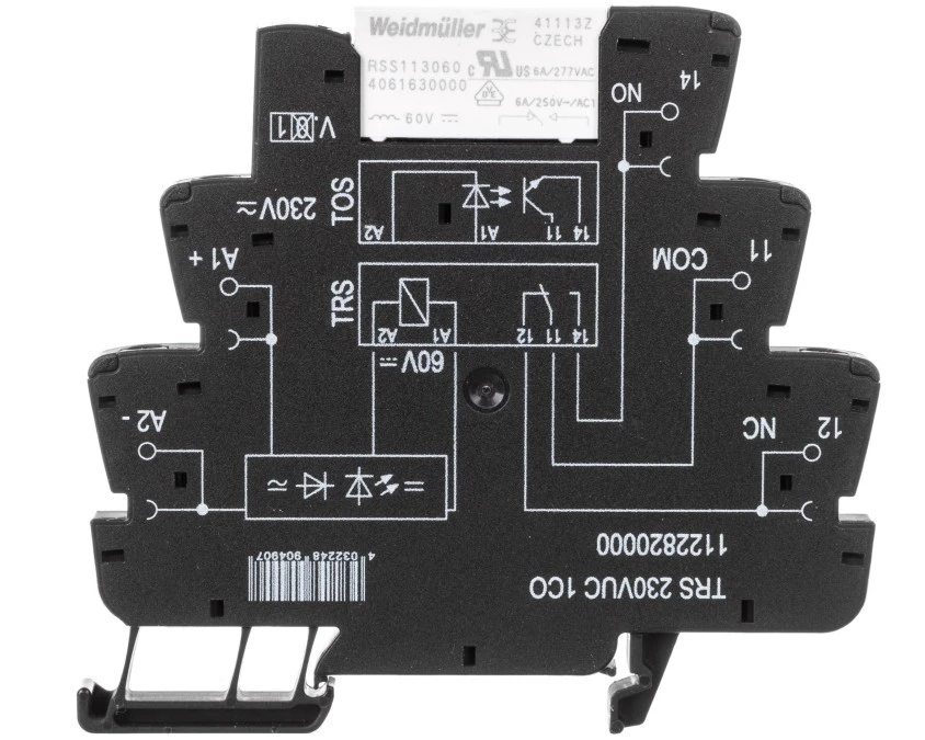 Przekaźnik przemysłowy 1P 6A 230V AC/DC TRS 230VUC 1CO 1122820000 ...