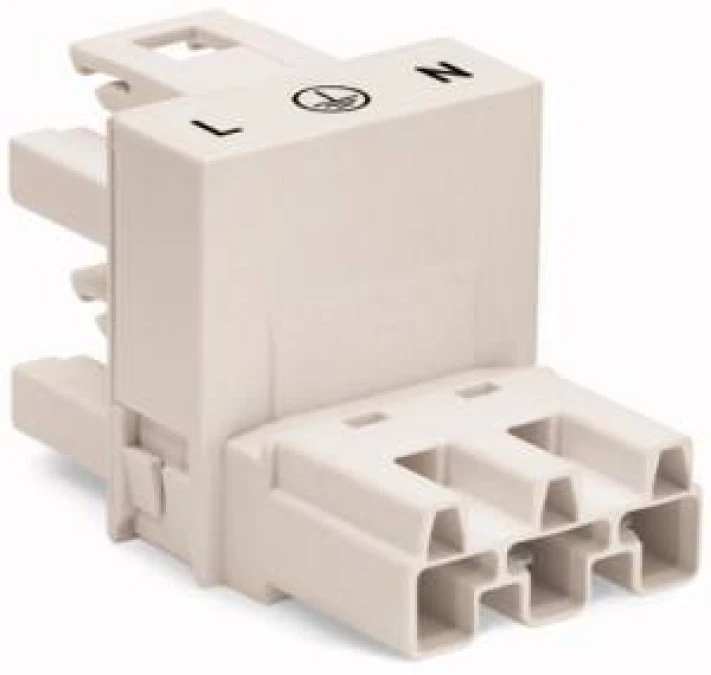 Rozgałęźnik typu h 3-torowy wtyk / gniazdo-gniazdo biały WINSTA 770-684 /50szt./ – WAGO | TIM SA
