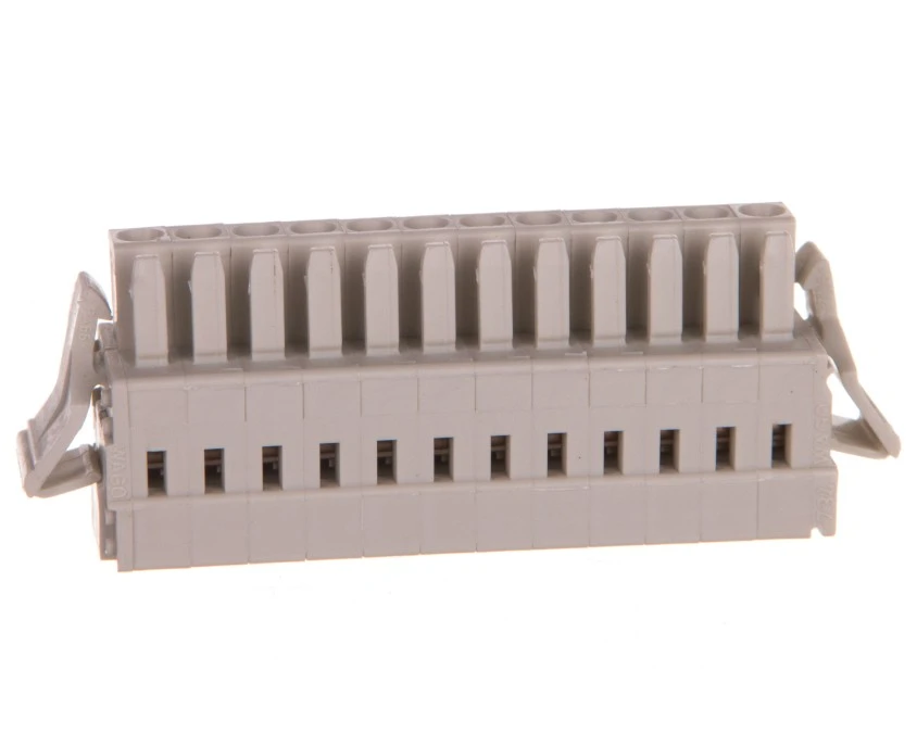 Gniazdo MCS-MINI Classic 12-biegunowe jasnoszare raster 3,5mm 734-112/037-000 /50szt./ – WAGO ...