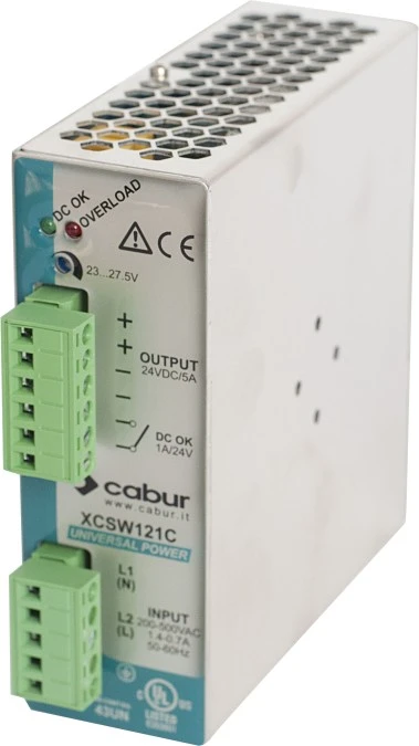 Zasilacz impulsowy jedno/dwu fazowy 187-550VAC 24VDC 5A 120W XCSW121C – CABUR | TIM SA
