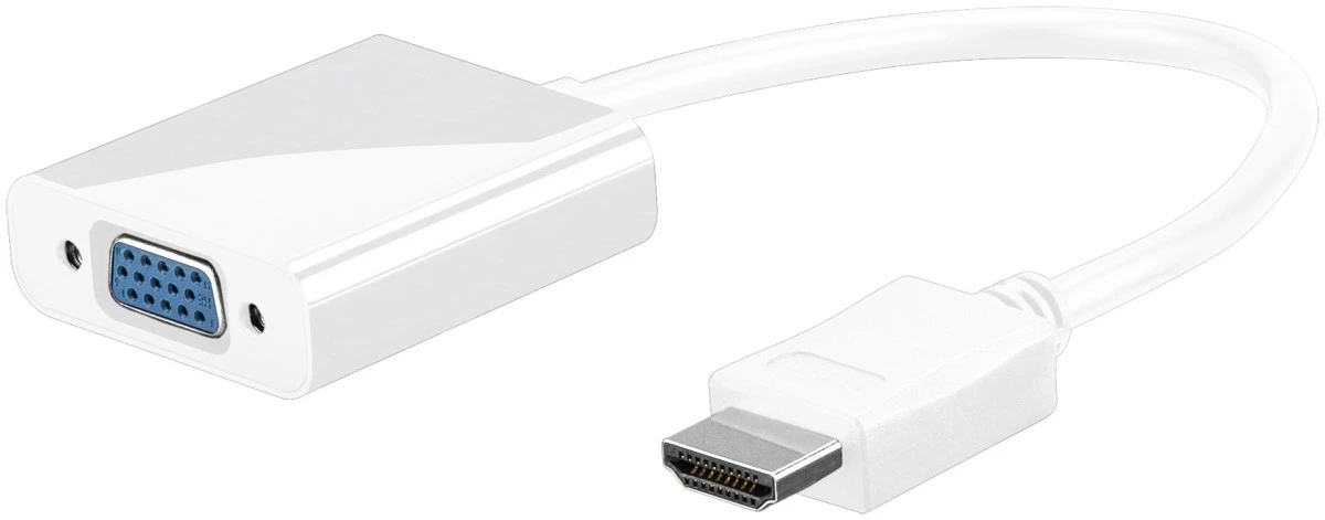 Adapter HDMI - VGA jack 3,5mm stereo 0,1m 51758 – GOOBAY | TIM SA