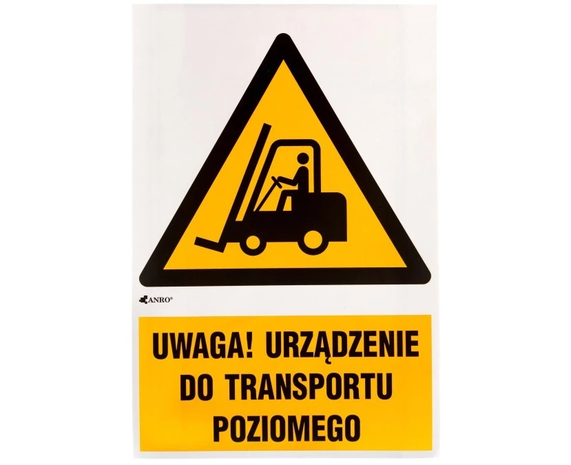 Samoprzylepna tabliczka ostrzegawcza /Ostrzeżenie przed urządzeniami do ...