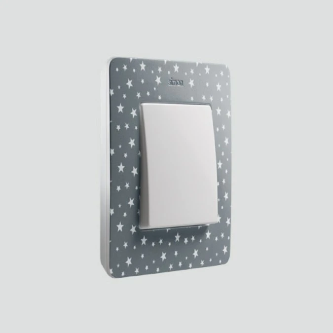 Simon Detail 82 Ramka pojedyncza Detail ORIGINAL-imagine SZARY ZIMNY ...