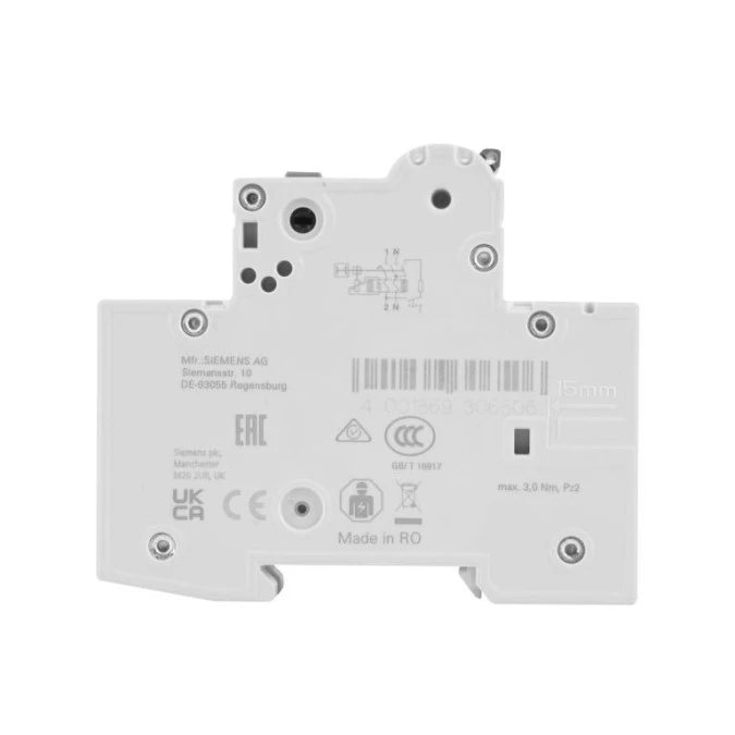 Wyłącznik różnicowo-nadprądowy 2P 6A B 0,03A typ AC 6kA 5SU1356-0KK06 – SIEMENS | TIM SA