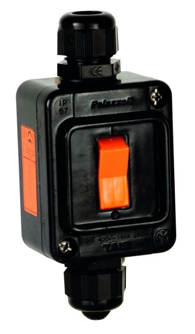 Łącznik dwukierunkowy Ex strefa 2,22, 1P, natynkowy, 16A 50/60Hz IP66 ...