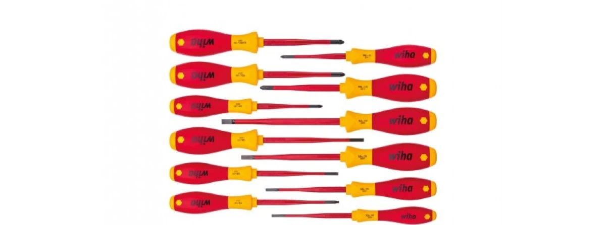 Zestaw 12 wkrętaków izolowanych 1000V SlimFix 3201K12 41003 – WIHA | TIM SA