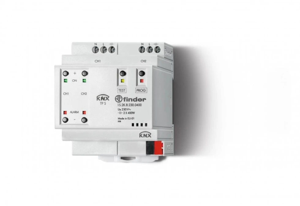 Ściemniacz KNX 2 kanałowy 15.2K.8.230.0400 – FINDER | TIM SA