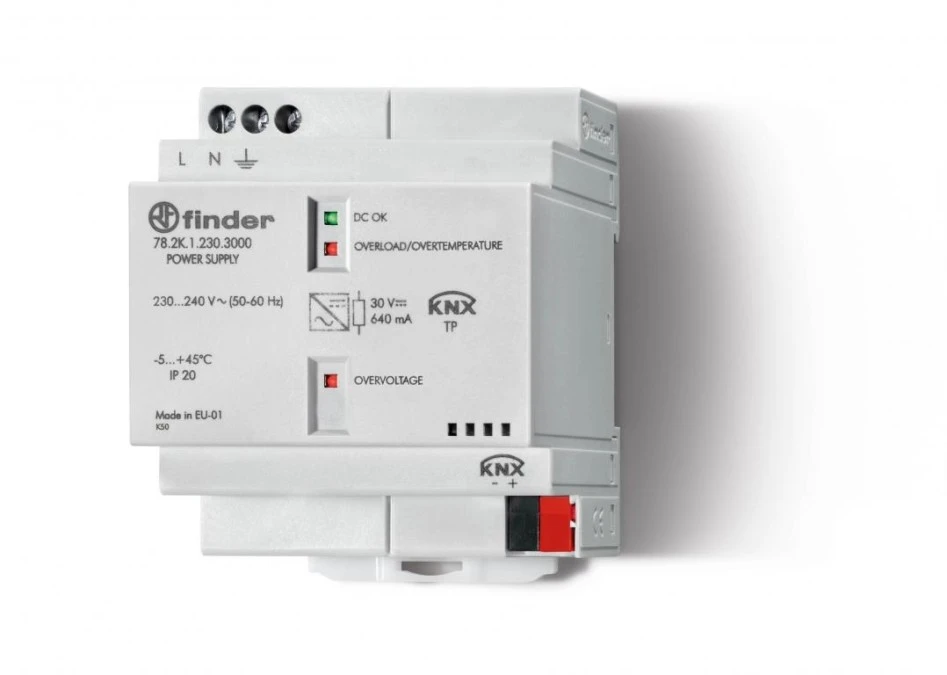 Zasilacz KNX 640mA 4 moduły 78.2K1.230.3000 – FINDER | TIM SA