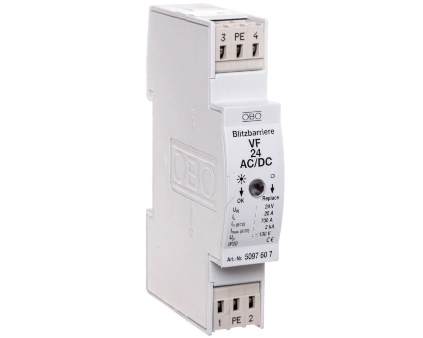 Ogranicznik przepięć dla systemów dwużyłowych 46V DC 0,7kA 1,2kV VF24 ...