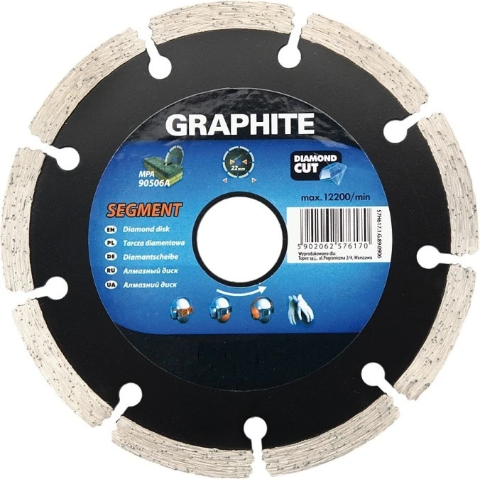 Tarcza diamentowa 230 x 22.2 mm segmentowa 57H619 – GRAPHITE | TIM SA