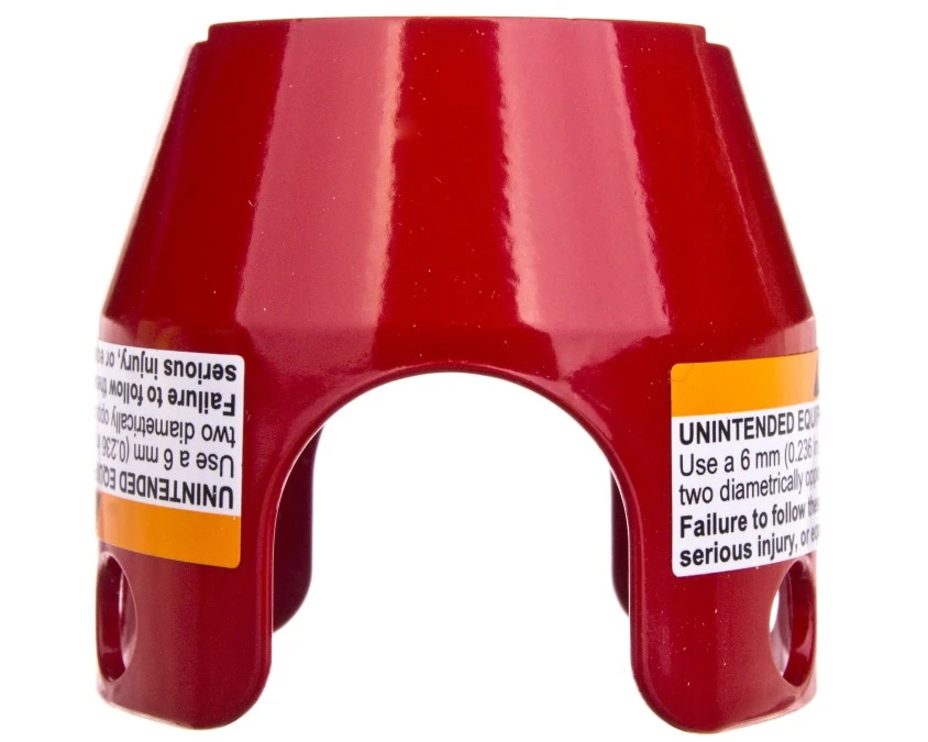 Osłona przycisku bezpieczeństwa fi40 czerwona mozliwośc blokowania ...