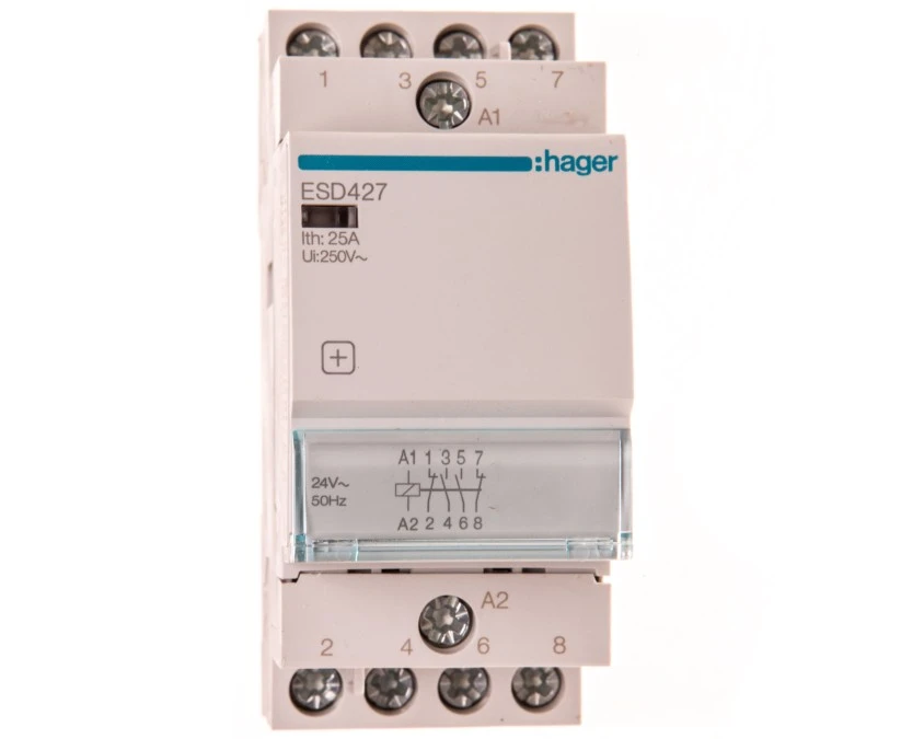 Stycznik modułowy 25A 2Z 2R 24V AC ESD427 – HAGER POLSKA | TIM SA