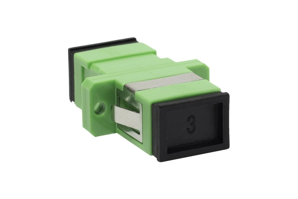 Adapter SC APC SM simplex zielony – EMITER NET | TIM SA