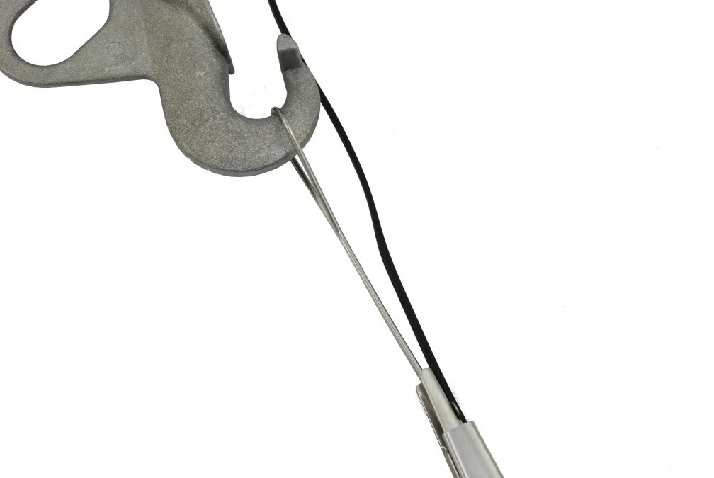 Uchwyt odciągowy 1.2kN do kabli płaskich (4x12mm), metalowy, 280 mm ...