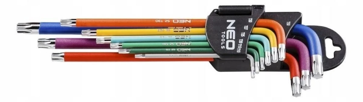 Klucze Torx T10-T50 zestaw 9szt. kolor NEO – NEO TOOLS | TIM SA