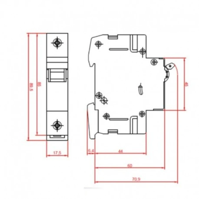 Wyłącznik nadprądowy B10A 1P 6kA PE61 SEZ 7127 – SEZ Krompachy | TIM SA