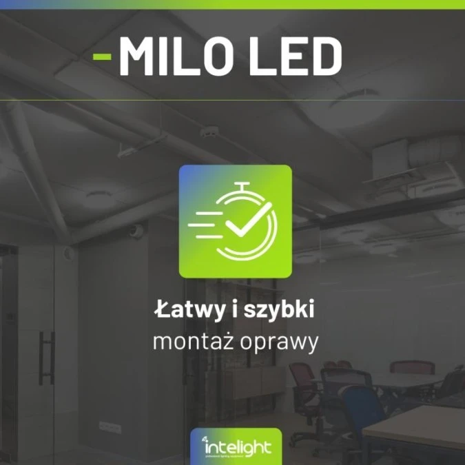 Plafoniera MILO 4000K IP65 / 92789 – INTELIGHT | TIM SA