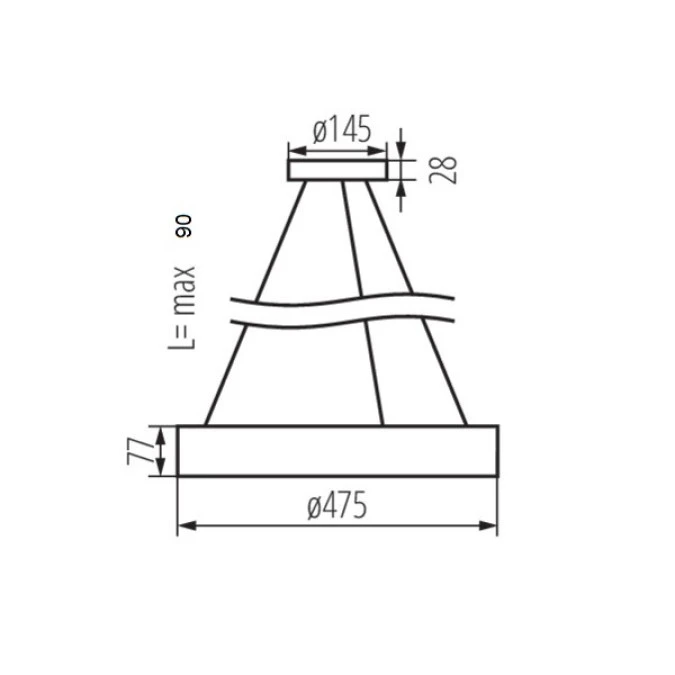 Plafon drewniany, podwieszany WOODY 475 wenge WP-475/W/ZW – EUROHANDEL | TIM SA