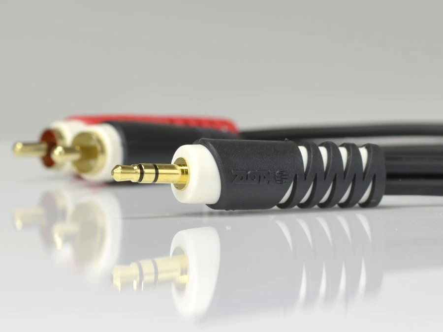 KLOTZ Kabel Audio AUX mini Jack 3,5mm Stereo (wtyk) / 2x RCA Cinch (wtyk) 3m – Klotz | TIM SA