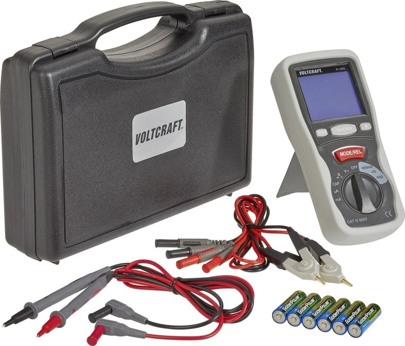 Miernik małych rezystancji LCR VOLTCRAFT R- 200, CAT III 600 V 101393 ...
