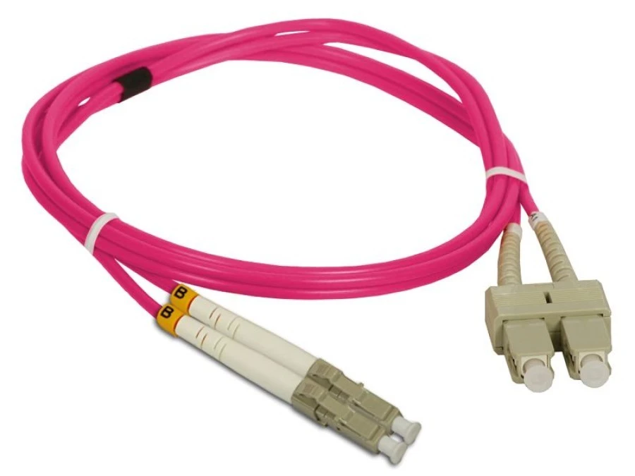 Patch cord MM OM4 LC-SC duplex 50/125 2.0m FOC-LCSC-5MMD-2-4 – A-LAN ...