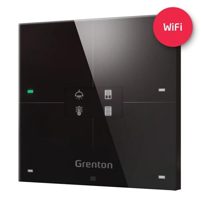 GRENTON SMART PANEL 4B WiFi, OLED, black, WSP-204-W-01 – GRENTON | TIM SA