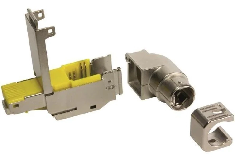 Wtyk Rj45 preLink 8 polowy kątowy ekranowany L-90st. z dławnicą ...