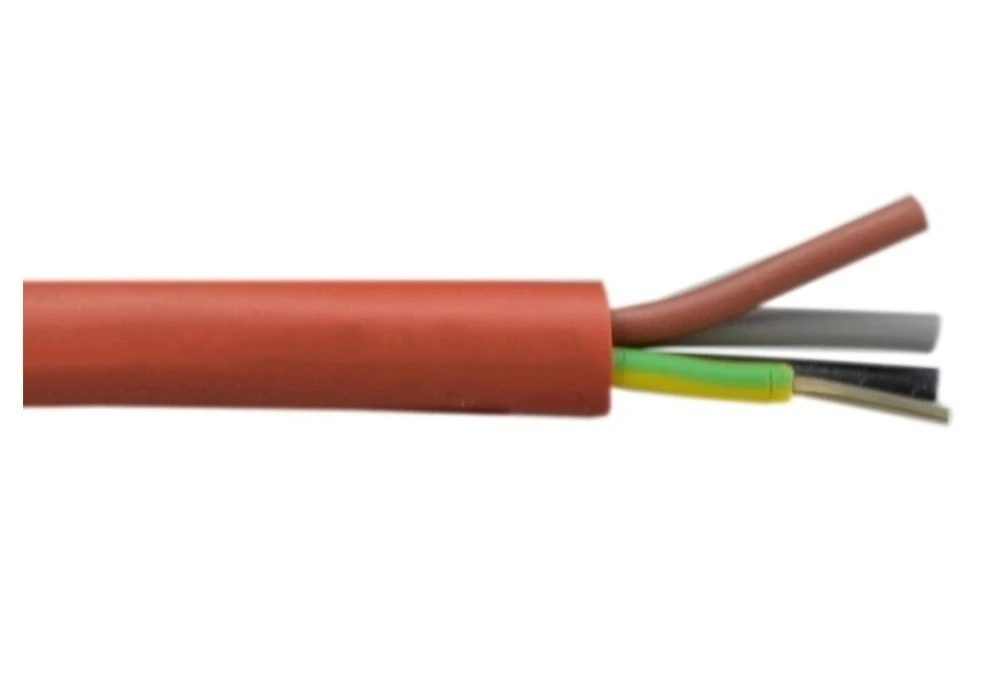 Kabel silikonowy SIHF 180C 300/500V 4x0,75 ciepłoodporny LSOH ceglasty ...