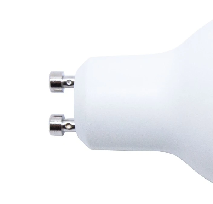 Żarówka gu10 smd 10w ww 820lm z mleczną szybką /biały/ 230v ciepły ...