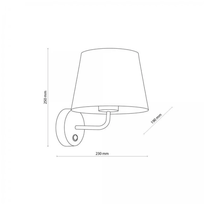 MAJA gray kinkiet 1880 TK Lighting – TK Lighting | TIM SA