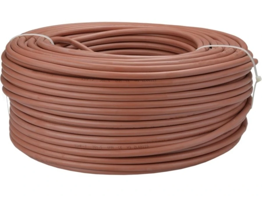 Kabel silikonowy SIHF 180C 300/500V 3x1,5 ciepłoodporny LSOH ceglasty ...