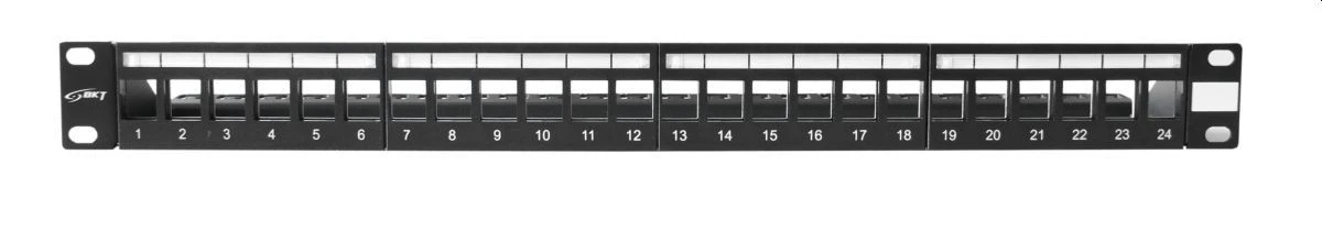 Patch Panel 19 panel krosowy, niewyposażony, modularny na 24xRJ45 ...
