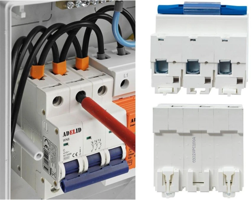 Wyłącznik nadprądowy 3P C 100A 6kA AC WN6 3P C100A – ADELID | TIM SA