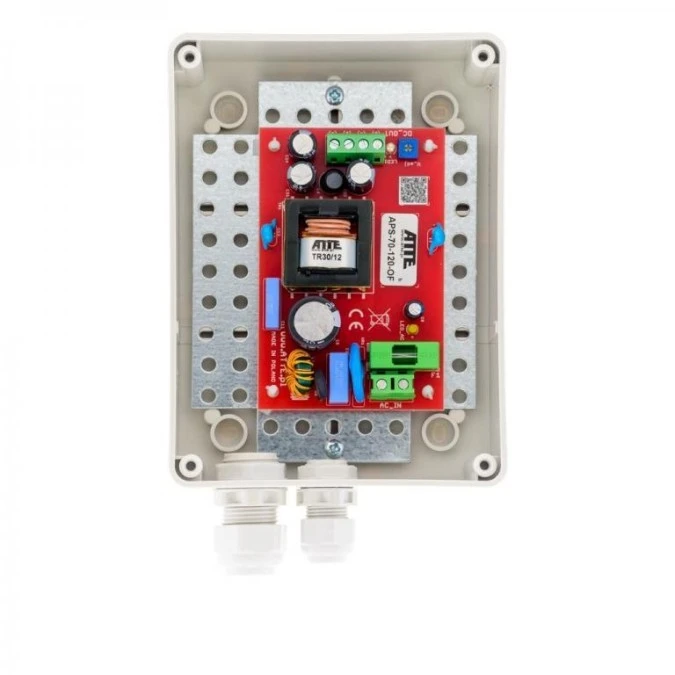 Zasilacz sieciowy SMPS, Vin 230VAC, Vout 12VDC, Iout 6A, Pout 72W, obudowa zewnętrzna ABOX-S1 ...