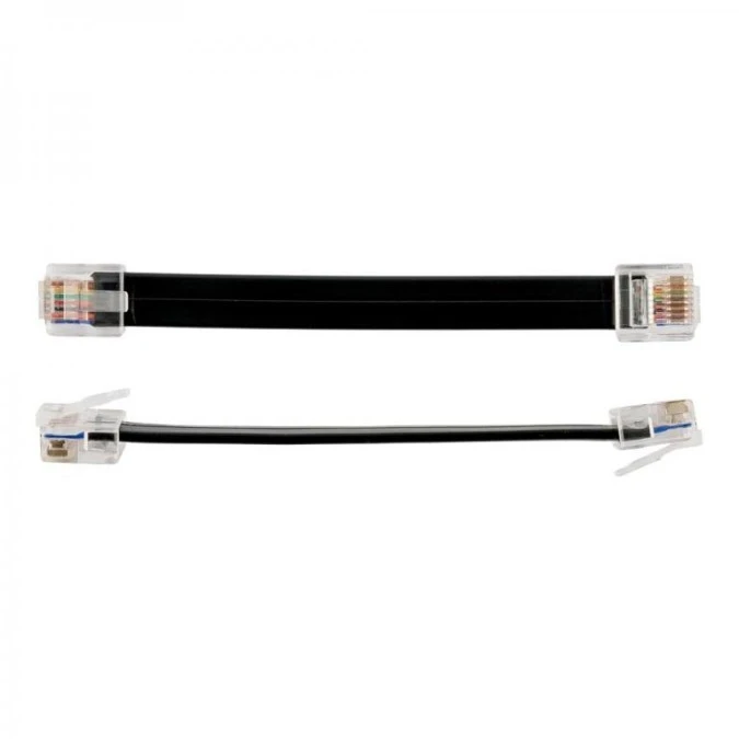 Patchcord - kabel krosowy, RJ45/RJ45, 10cm, płaski, typu ADD-PC10 ...