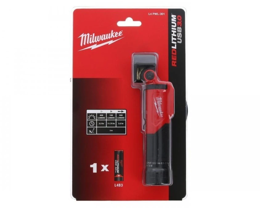 Latarka kieszonkowa obrotowa L4 PWL 500lm 4933479765 – Milwaukee | TIM SA