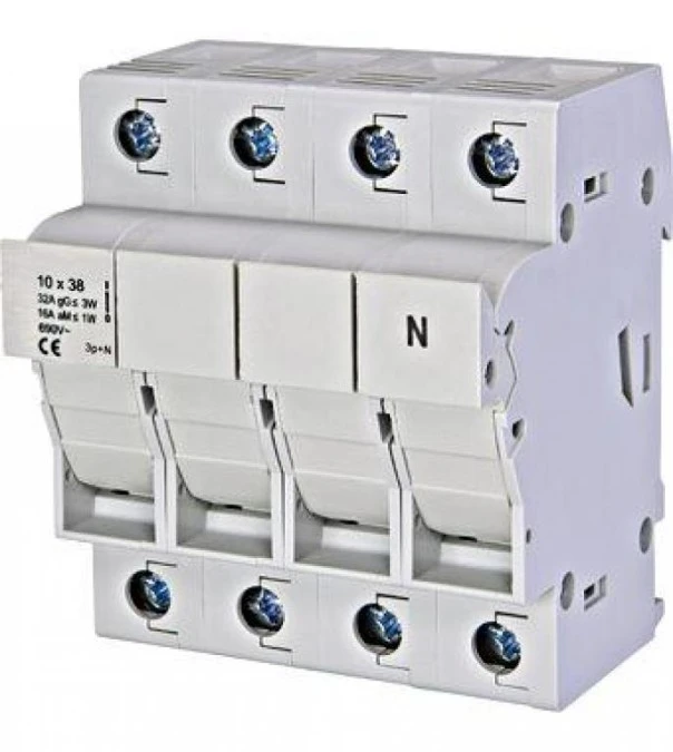 Podstawa bezpiecznikowa 3p+N 32A 10x38 – Schrack Technik Polska | TIM SA