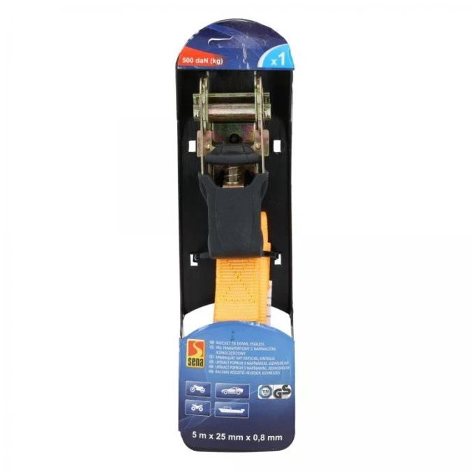 Pas transportowy zabezpieczający z napinaczem 5m 500kg 1 sztuka SENA ...