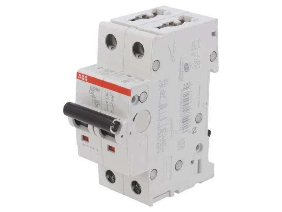 S202M-C2 Wyłącznik nadprądowy 400VAC Iznam: 2A Bieguny: 2 na szynę DIN – ABB | TIM SA