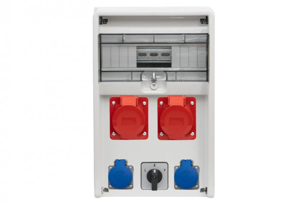 Rozdzielnica ULISSE 12M - gniazda 16A 5p, 32A 5p, 2x230V, L/P(32A) /12 ...